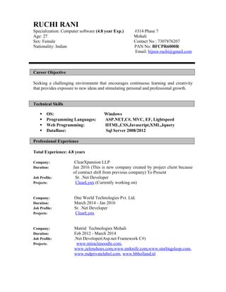 Resume | DOC | Web Development | Internet