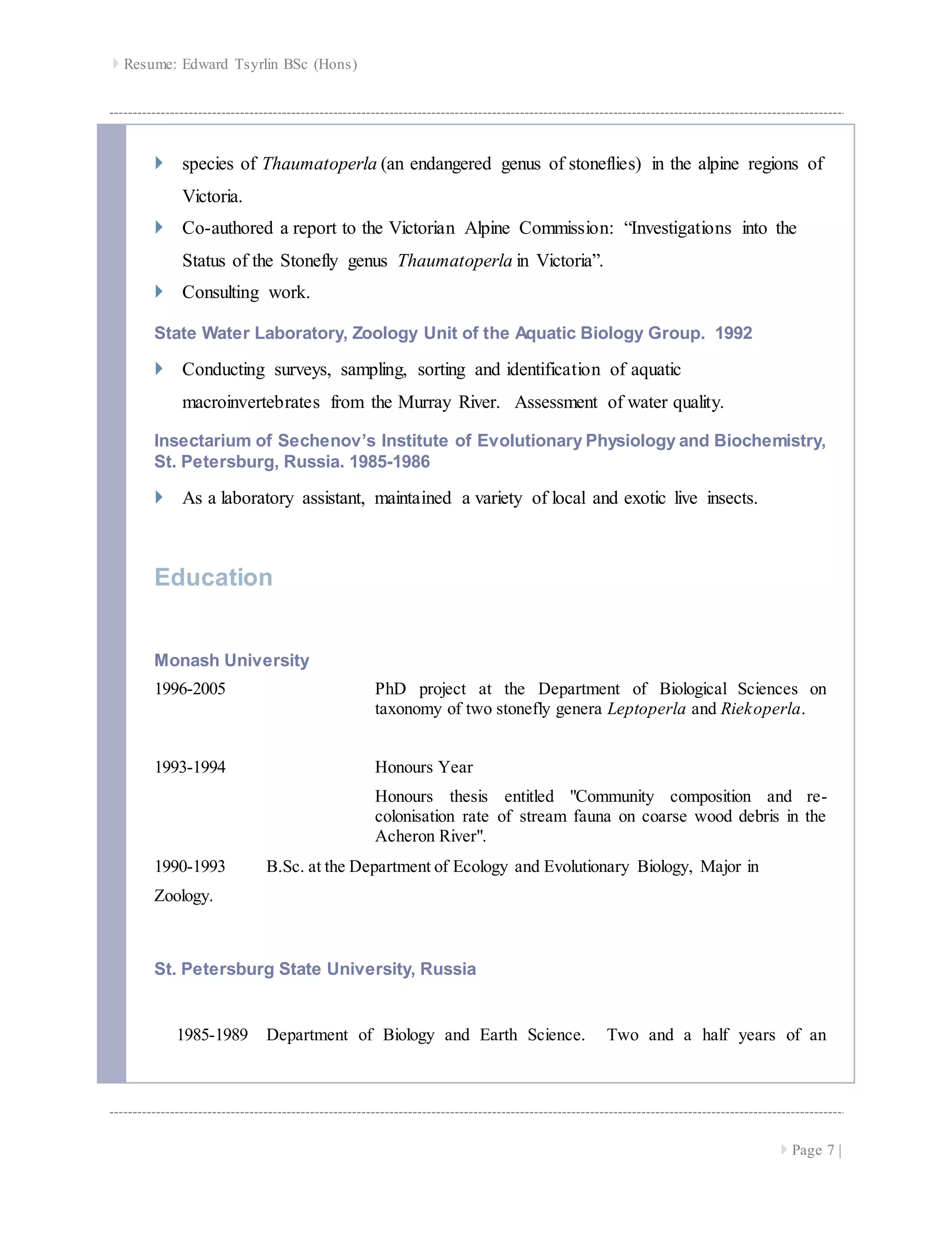 Eddie Tsyrlin CV September 2015 V3 | PDF