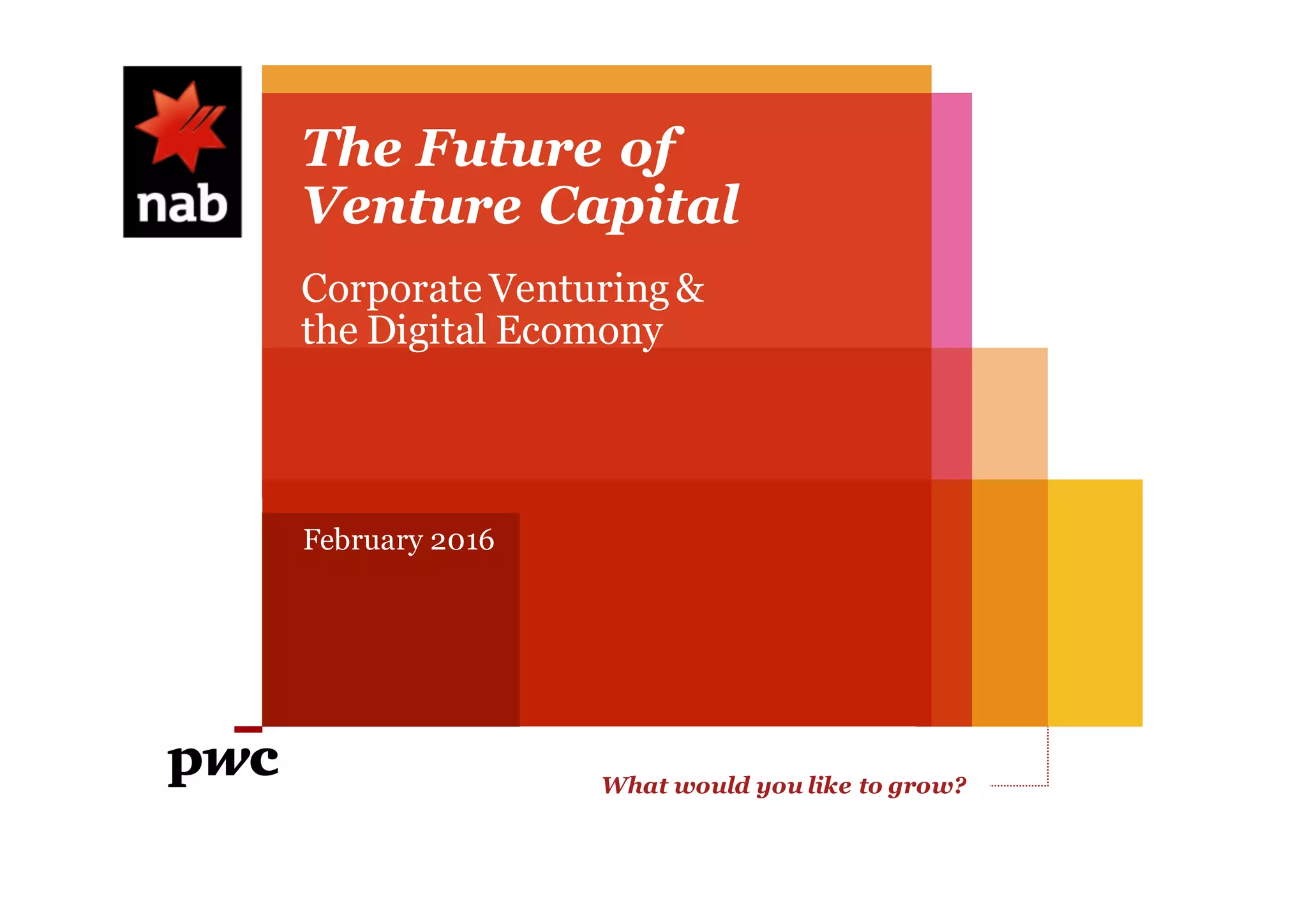 Future of Venture Capital 2016 - PwC Presentation | PDF