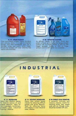 Intercare Chemicals brochure | PDF