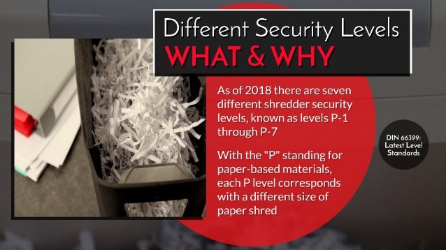 What Are the Different Shredder Security Levels