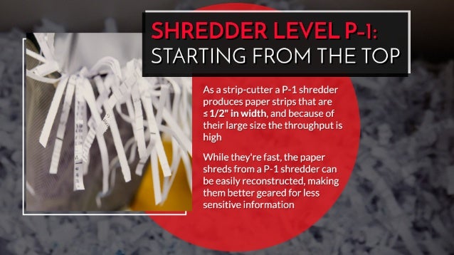 What Are the Different Shredder Security Levels