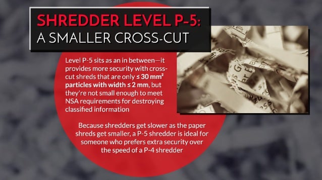 What Are the Different Shredder Security Levels