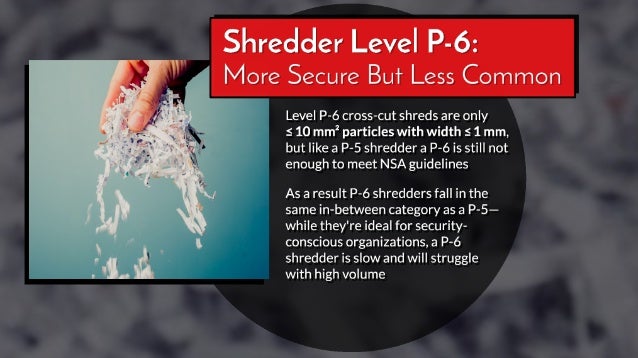 What Are the Different Shredder Security Levels