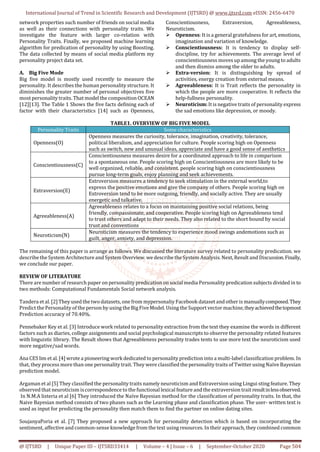 User Personality Prediction on Facebook Social Media using Machine ...