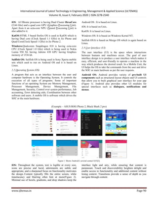 Comparison of Concurrent Mobile OS Characteristics | PDF