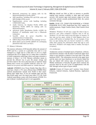 Comparison of Concurrent Mobile OS Characteristics | PDF