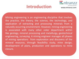 89.careers in mining engineering | PPTX