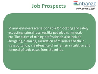 89.careers in mining engineering | PPTX