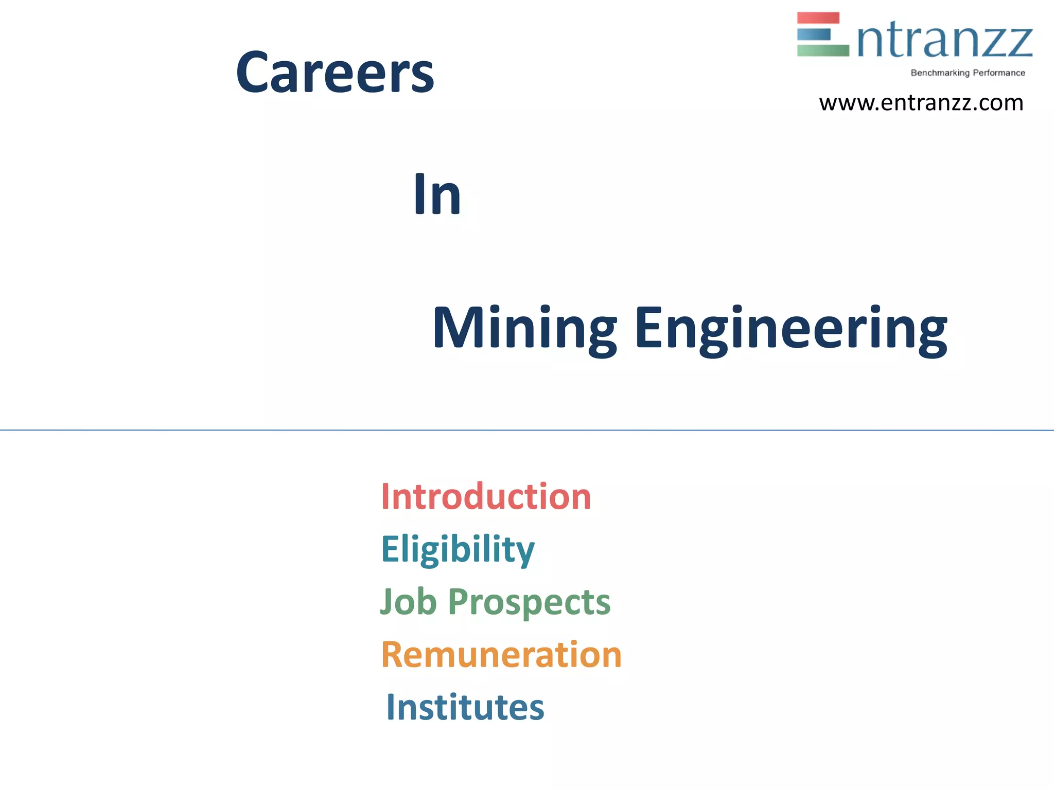89.careers in mining engineering | PDF