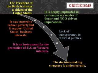 CRITICISMS OF WORLD BANK | PPTX