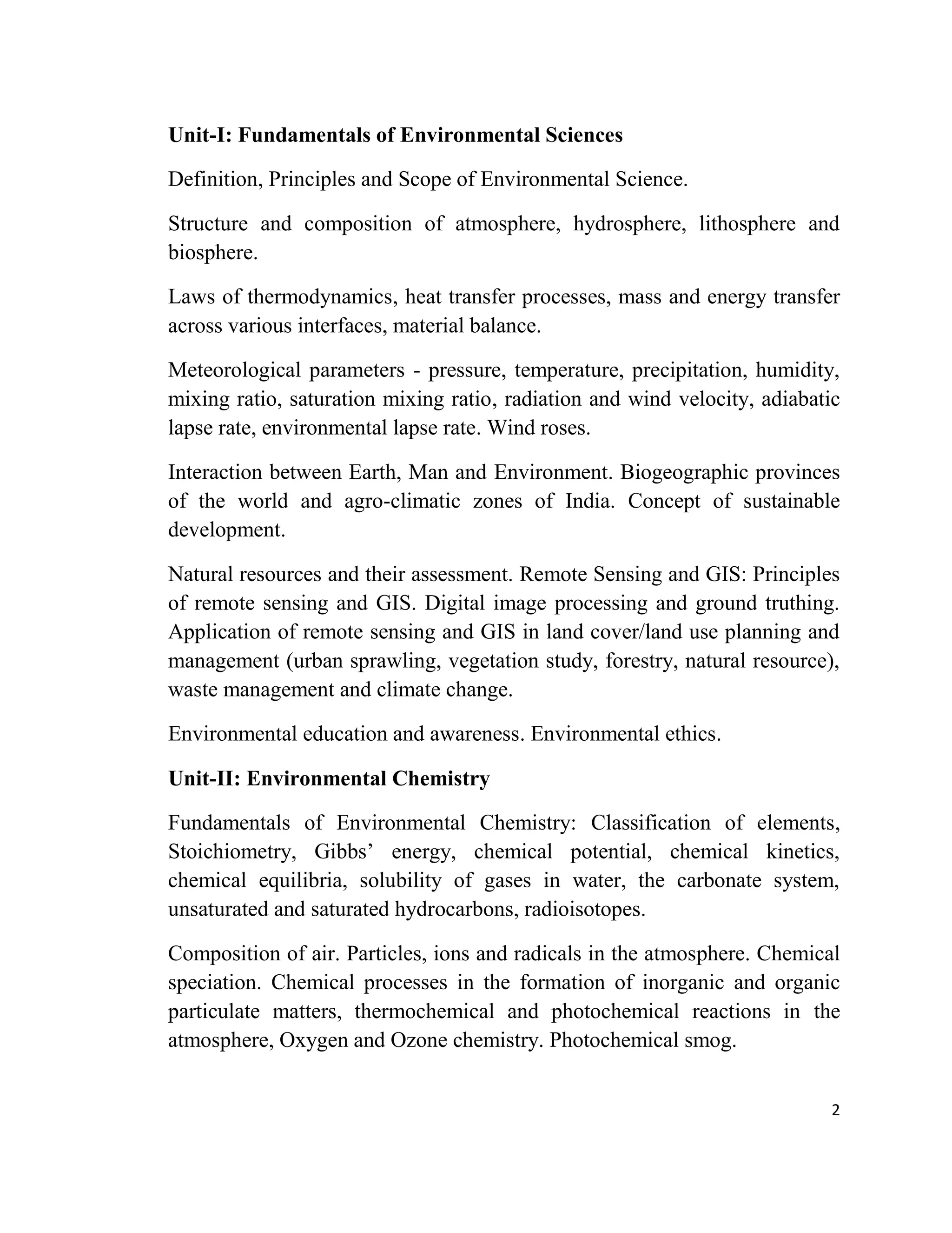 NTA UGC NET JRF - 89 environmental science-new updated syllabus | PDF