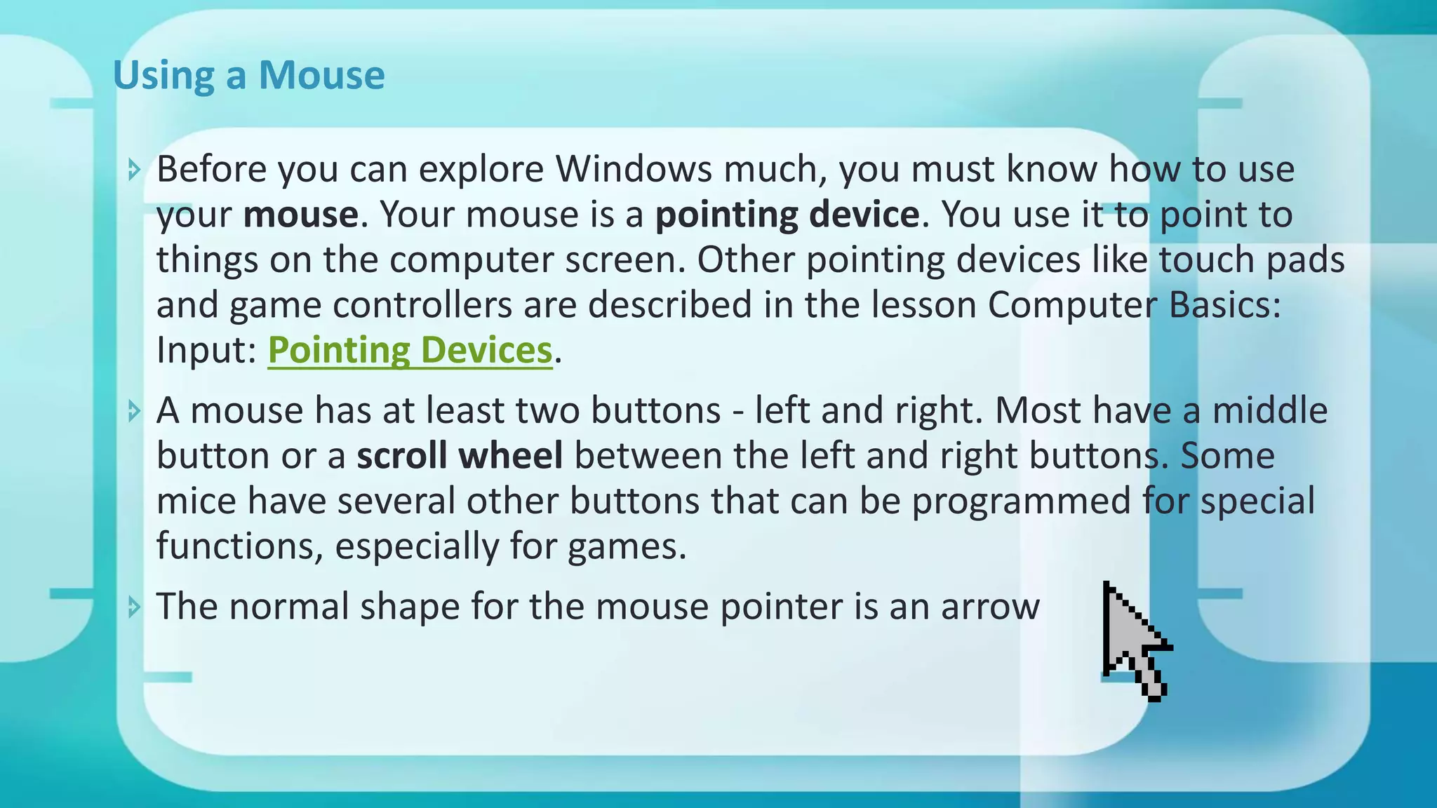 89 identify the parts of a window desktop and common desktop icons | PPSX