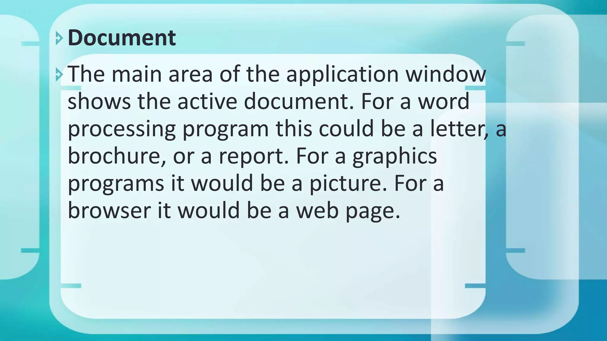 89 identify the parts of a window desktop and common desktop icons | PPSX