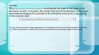 89 identify the parts of a window desktop and common desktop icons | PPT