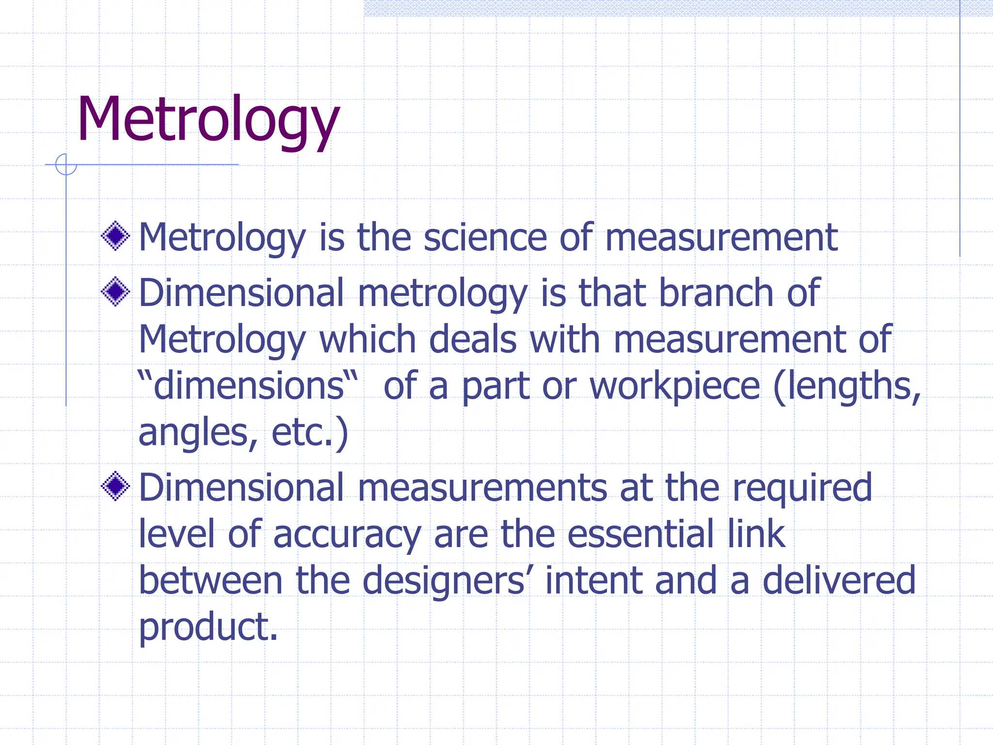 metrology and measurements power point presentation | PPT