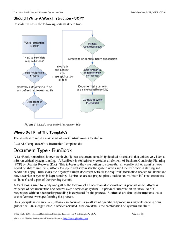 Procedures and Controls Documentation Guidelines | PDF