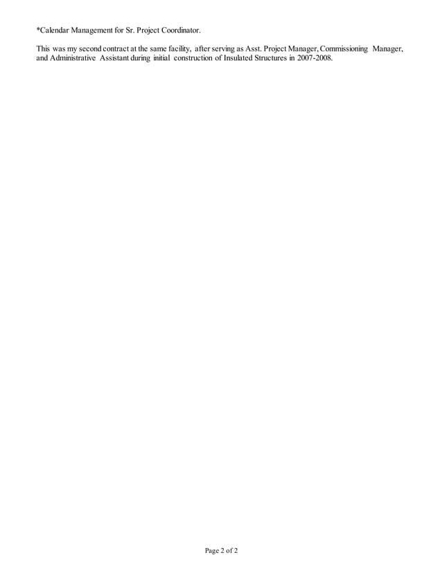 Genentech Project Summaries | DOCX