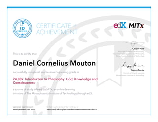 Introduction to Philosophy Verified Certificate | PPT