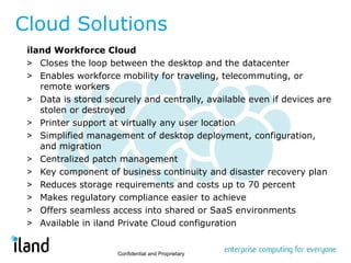 iland Cloud Infrastructure | PPT | Cloud Computing | Internet