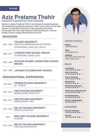 CV Aziz Pratama 300kb | PDF