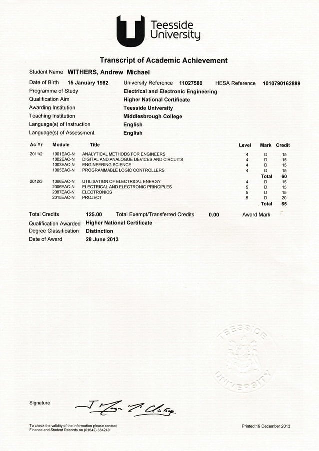 HNC ELECTRICAL ELECTRONIC ENGINEERING | PDF