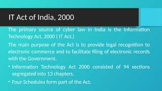 CYBER security LAWS IN INDIA IT ACT 2000.pptx