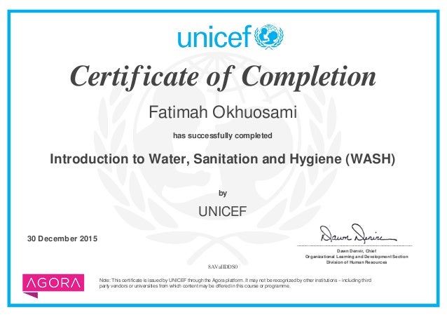 Washcourse Certificate Introduction To Wash 