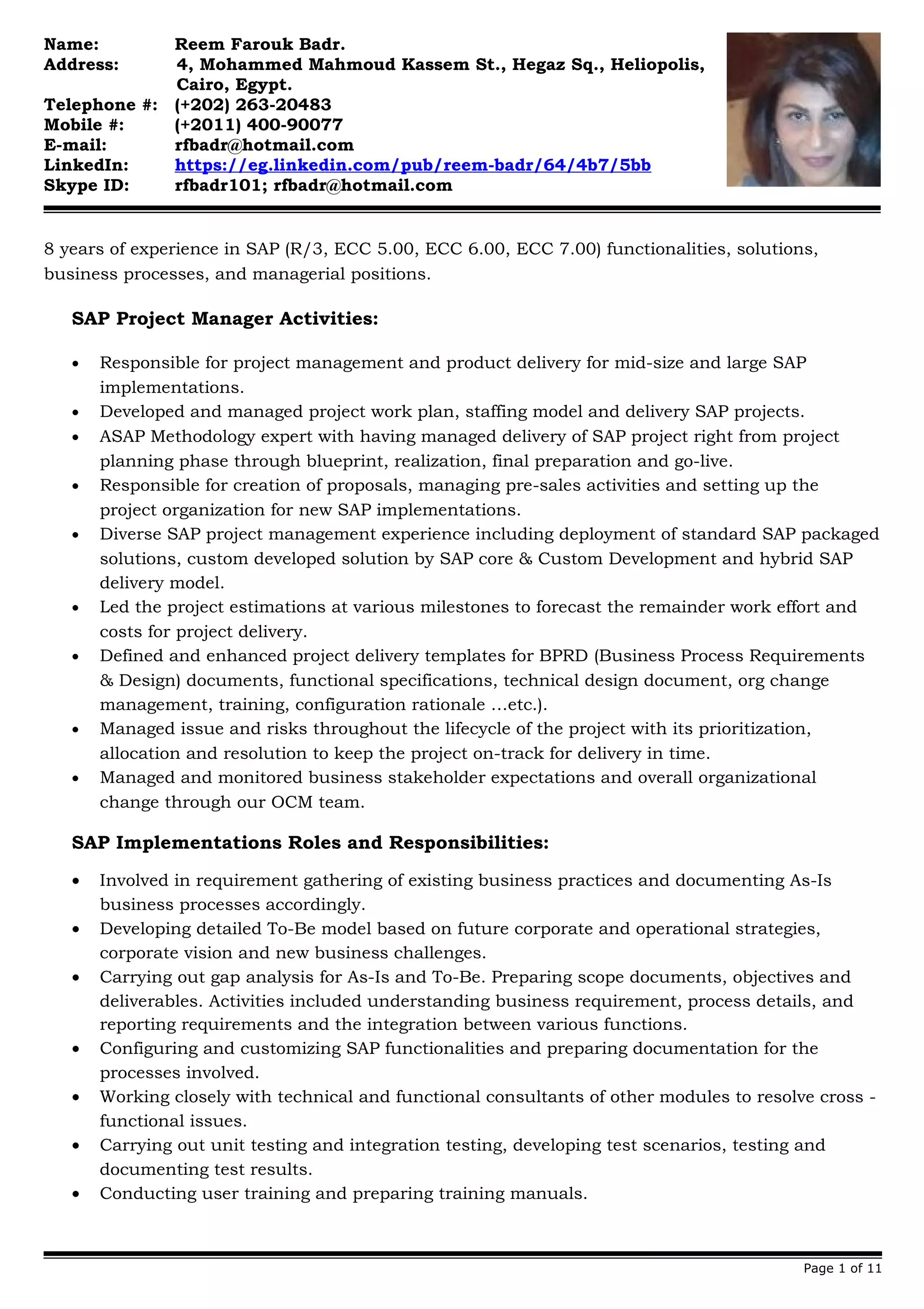 Reem Farouk Badr-CV | DOC