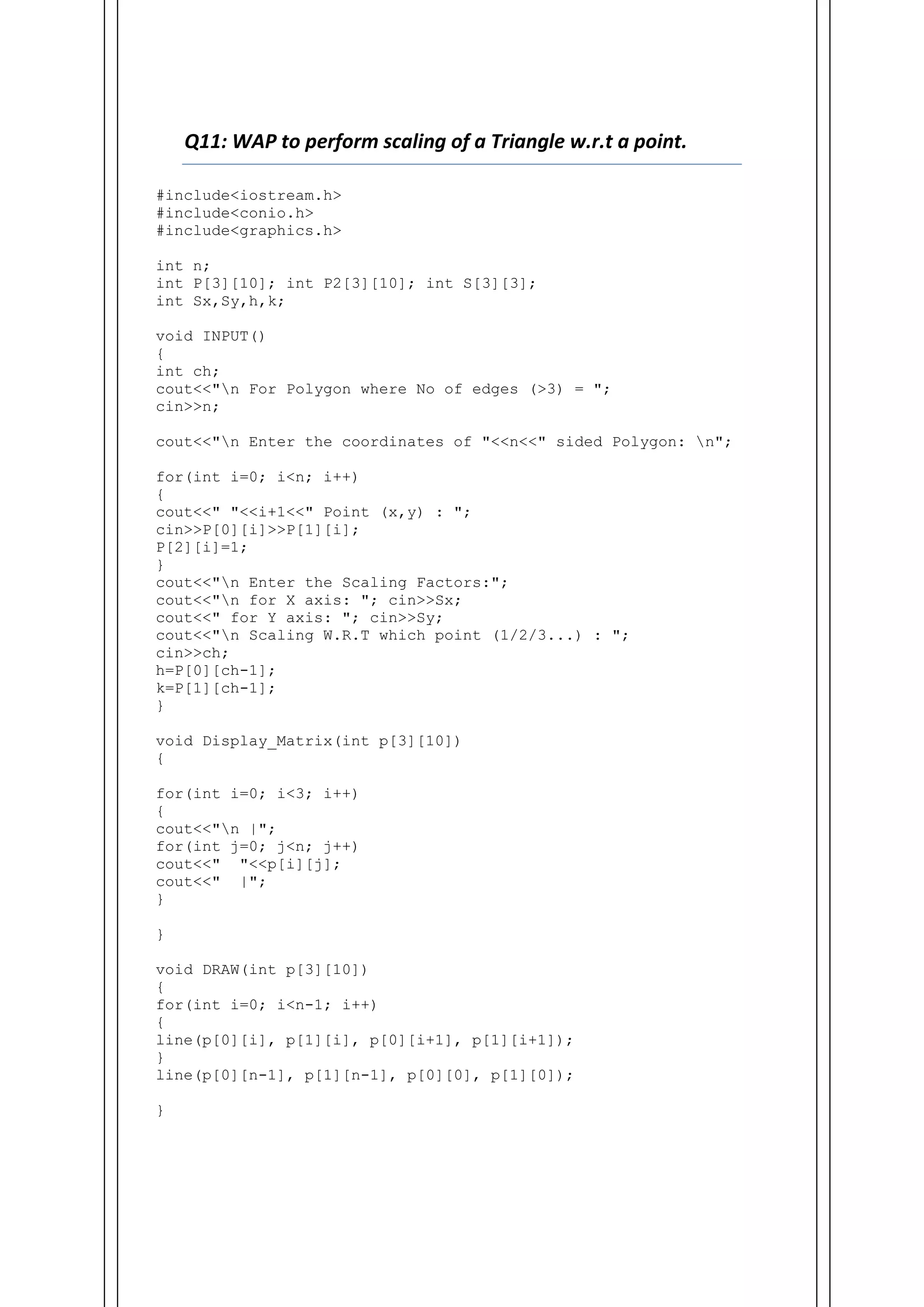 Computer Graphics Lab | PDF