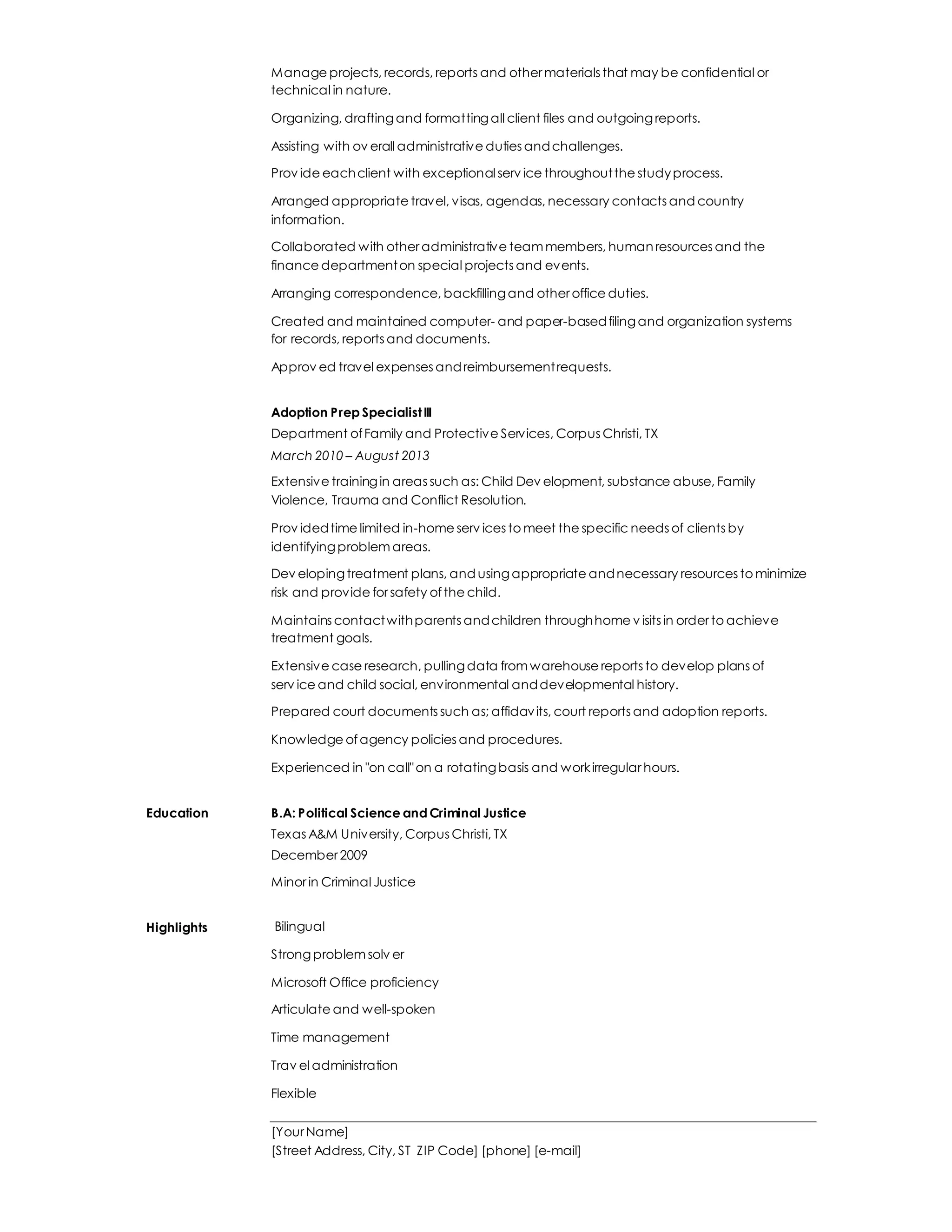 Resume - Ana Cardenas Revised | DOCX