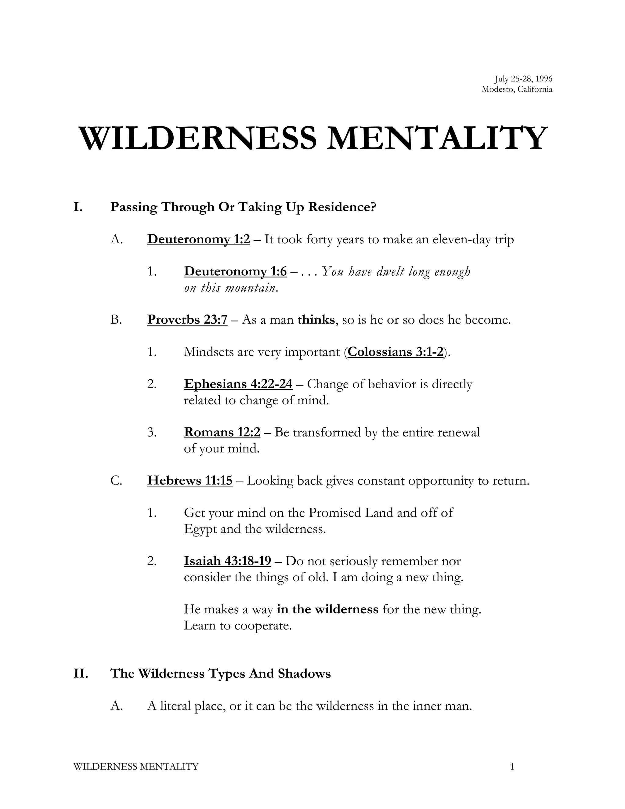 89169385 wilderness-mentality-joyce-meyer | PDF