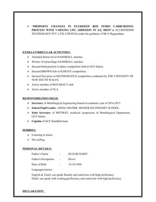 THIRU resume | DOC