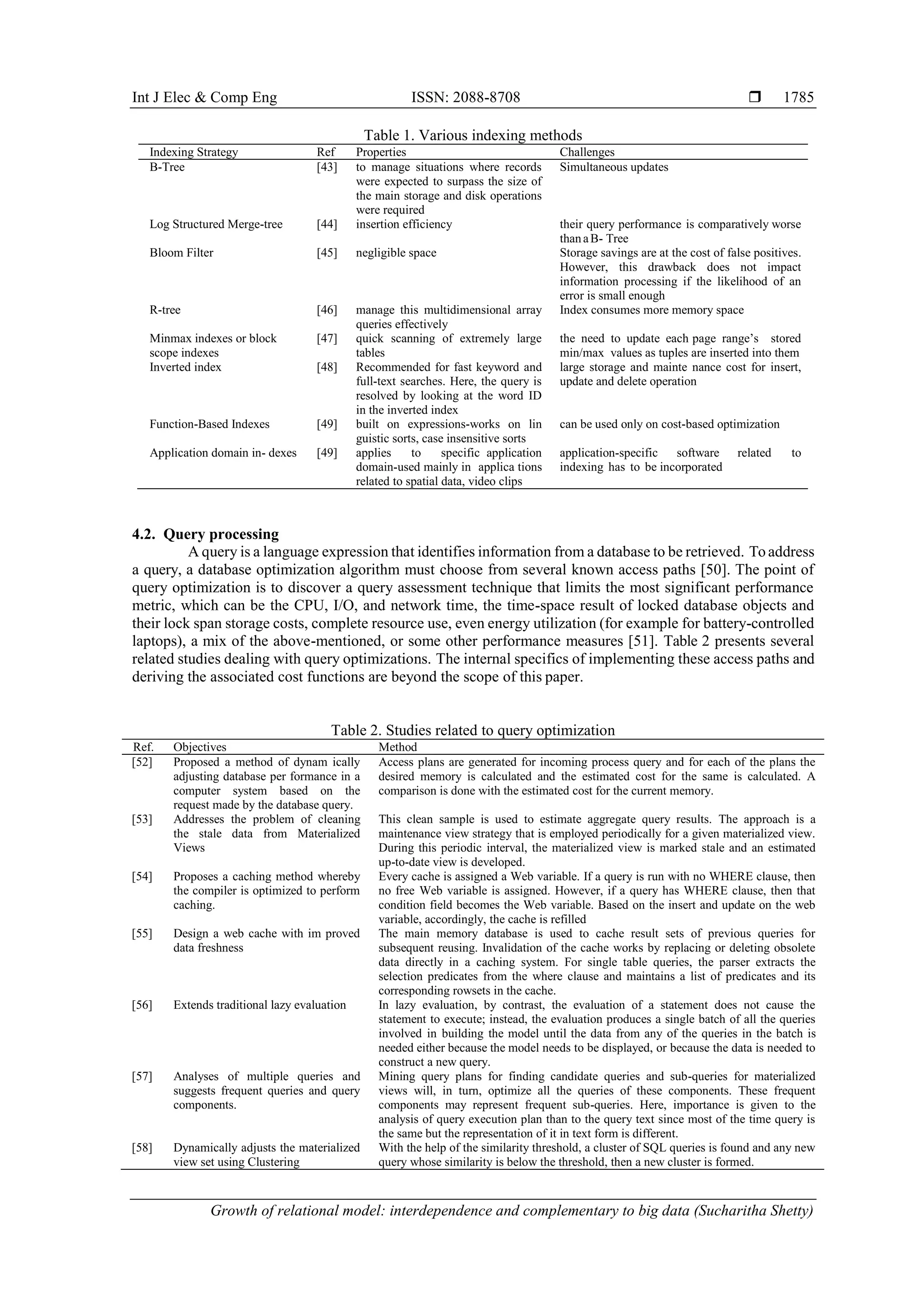 Growth of relational model: Interdependence and complementary to big data | PDF