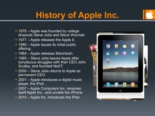 Strategic Analysis of Apple Inc | PPTX