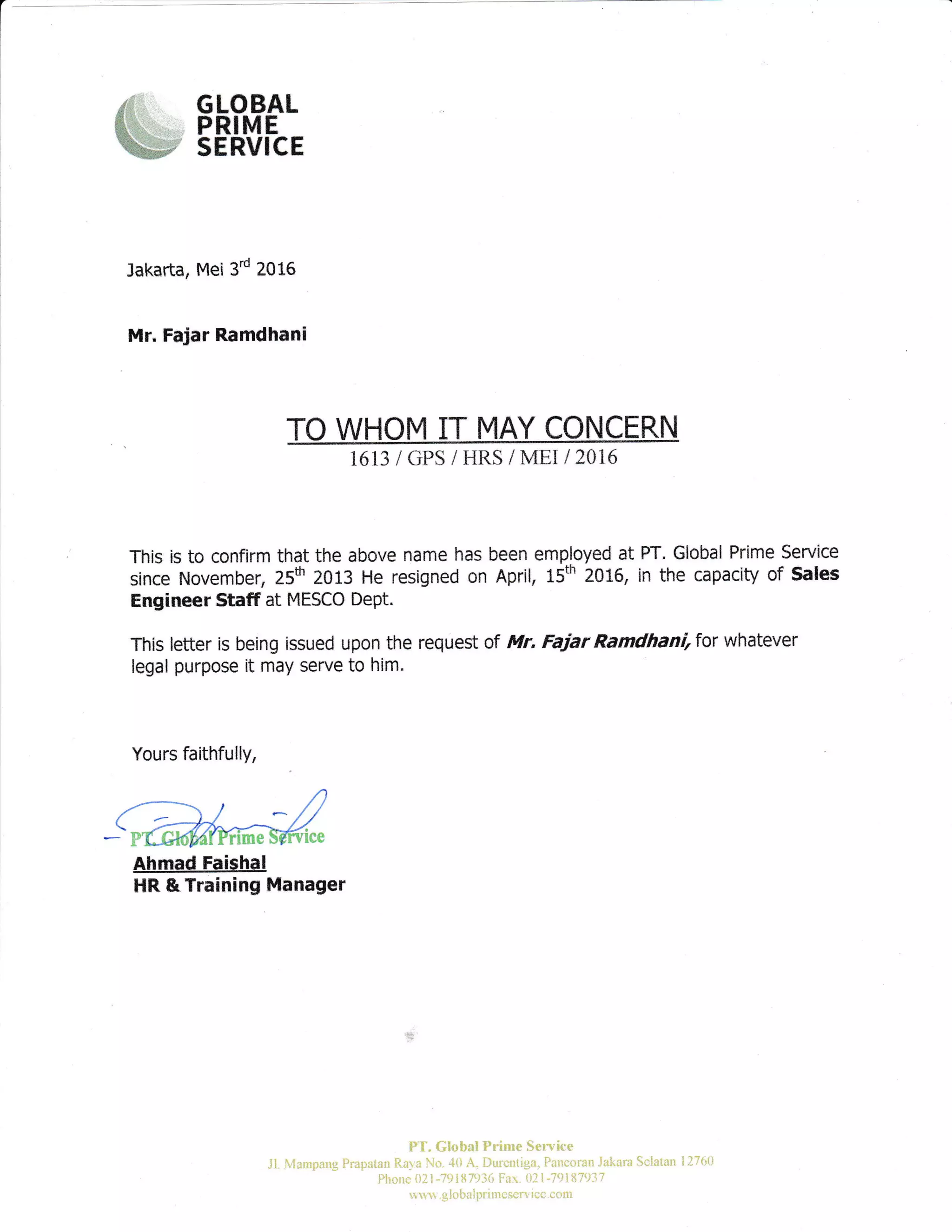Reference Letter | PDF