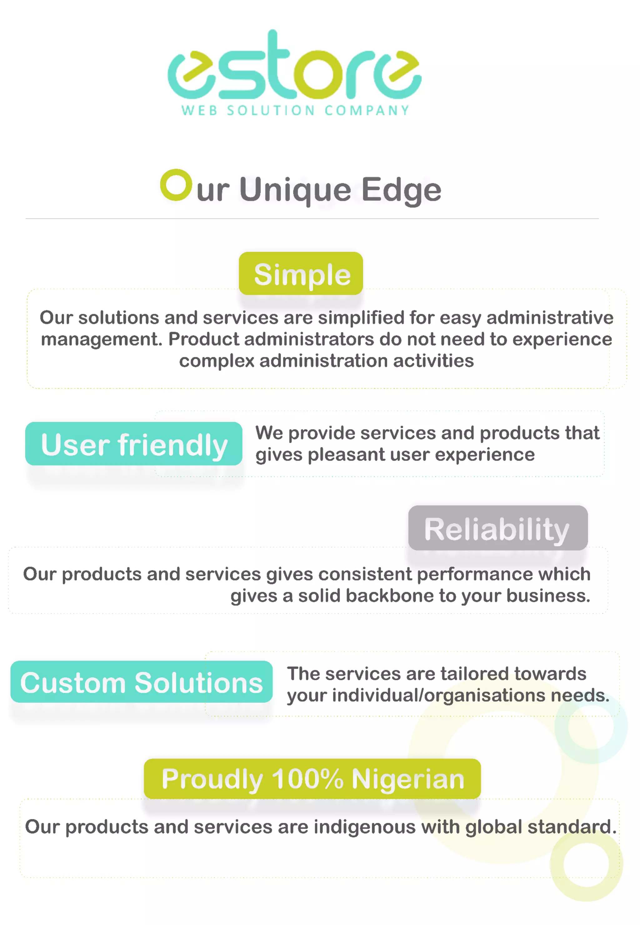 Estore Profile | PDF