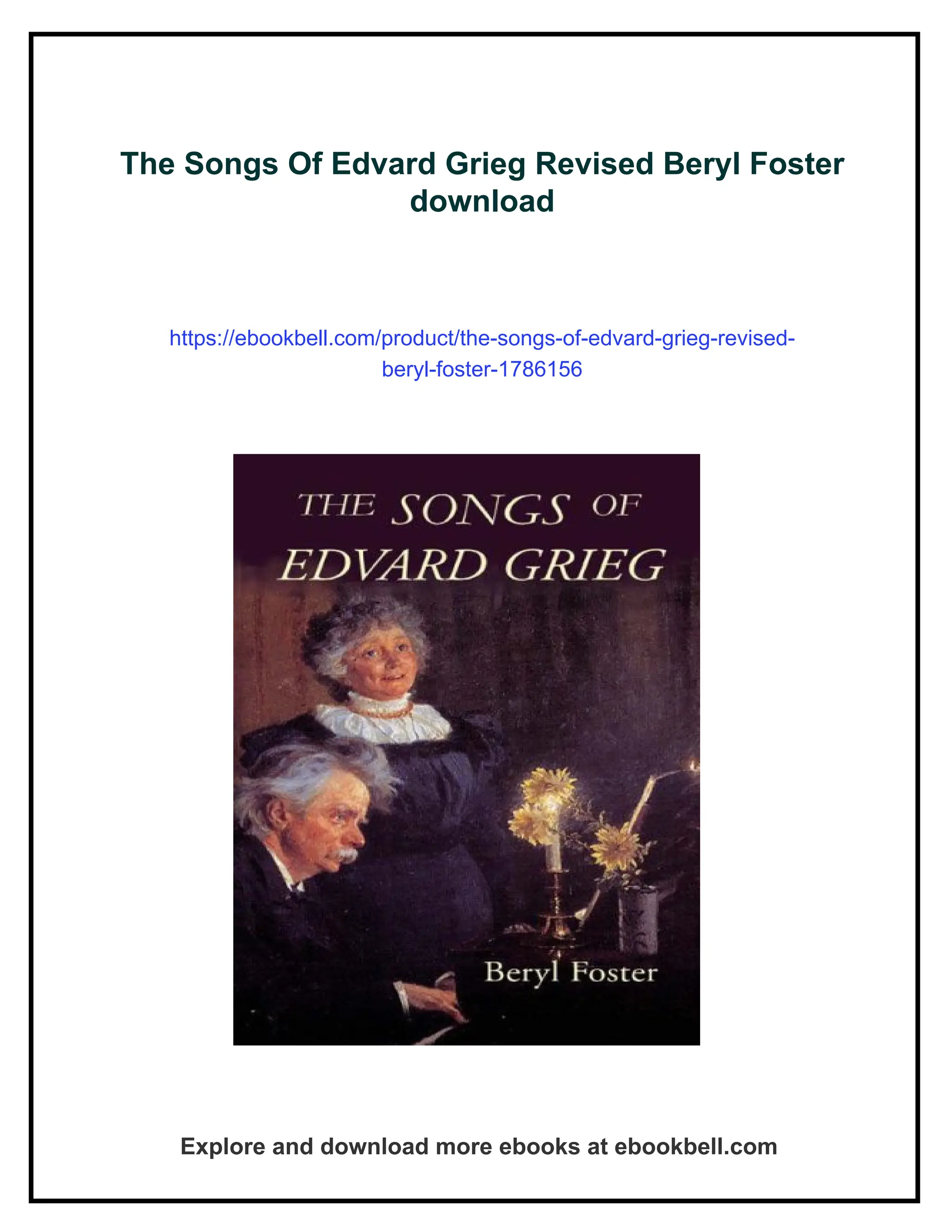 The Songs Of Edvard Grieg Revised Beryl Foster | PDF