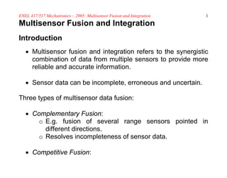Multisensor Fusion and Integration - pres | PDF