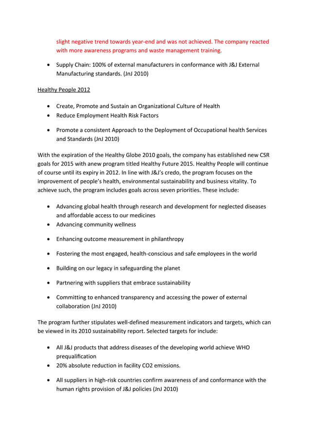 89336500 csr-case-johnson-and-johnson | PDF