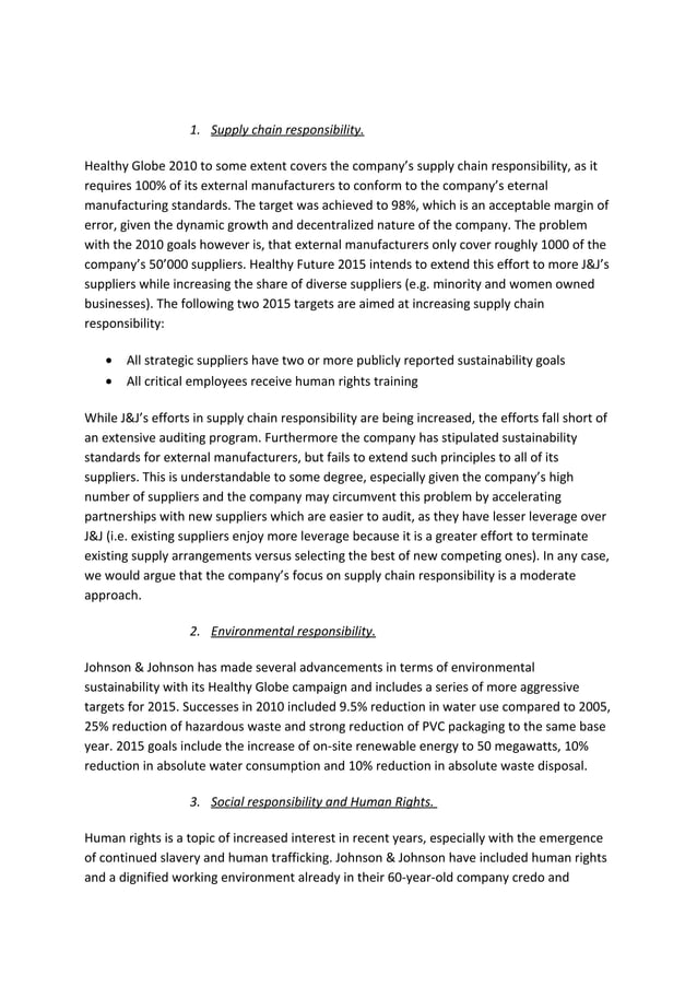 89336500 csr-case-johnson-and-johnson | PDF