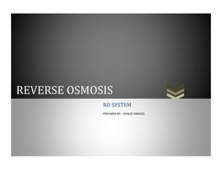 RO SYSTEM | PPT