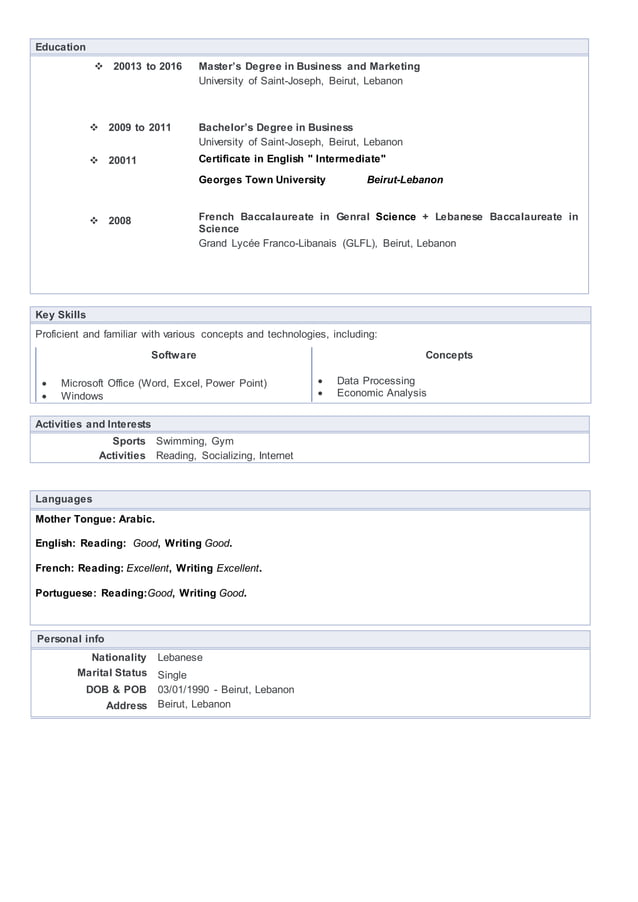 karim cv 2017777777 (1) | PDF