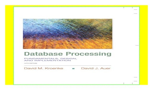 Database Processing Fundamentals Design And Implementation Prentice Hall Adult Education Ebook