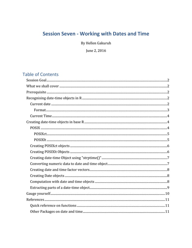 Sessionseven Workingwithdatesandtime Pdf