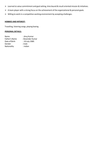 anuj resume updated | PDF