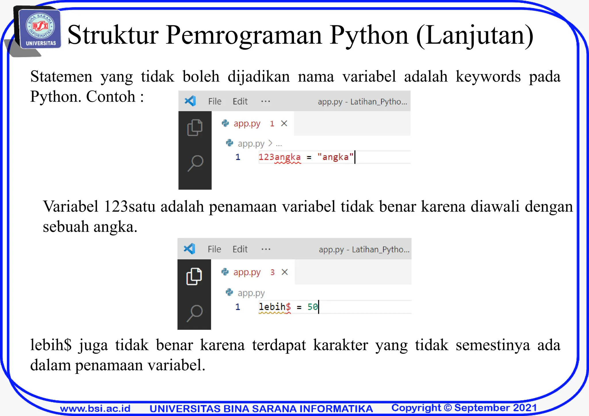 dasar pemograman tugas 1, Penjelasan tentang struktur dasar sebuah program. | PDF