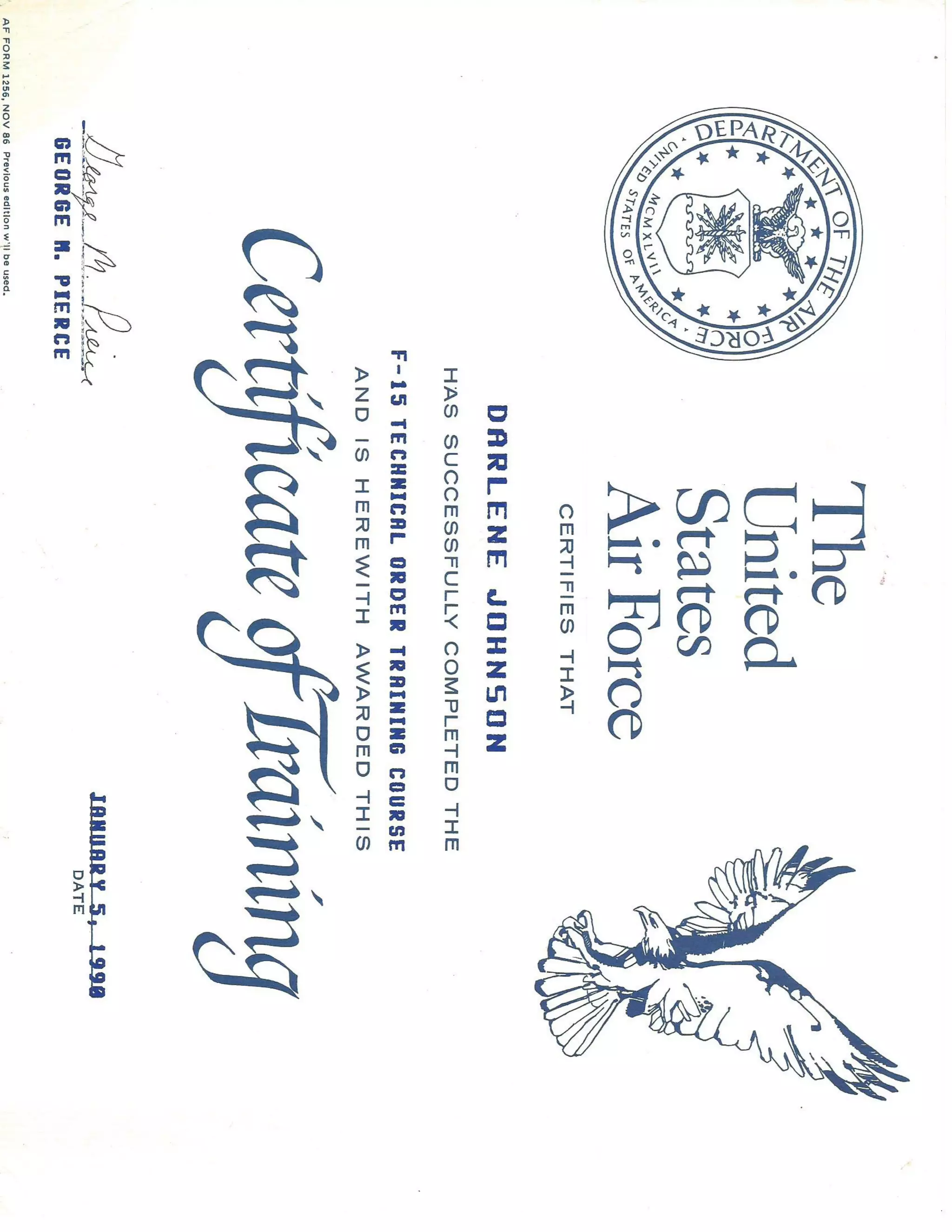 US Airforce certificate | PDF