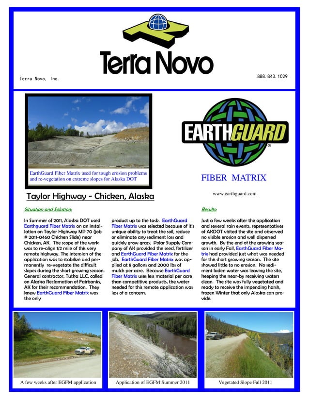 EarthGuard Case Study Taylor Highway - Alaska Dept of Transportation | PDF