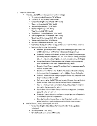 Outline of Financial Literacy Series | DOCX | Business Accounting ...